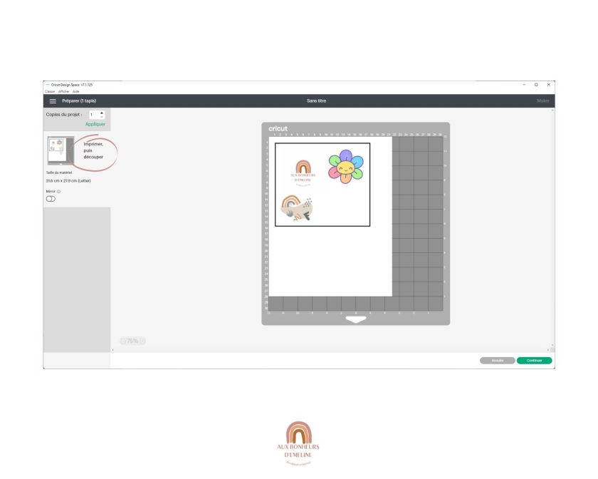 Comment créer des stickers avec la Cricut maker ? – Aux bonheurs d'Emeline